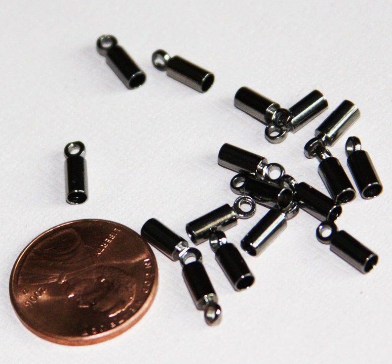 50 End Caps With Loop 7.5x3mm - Etsy
