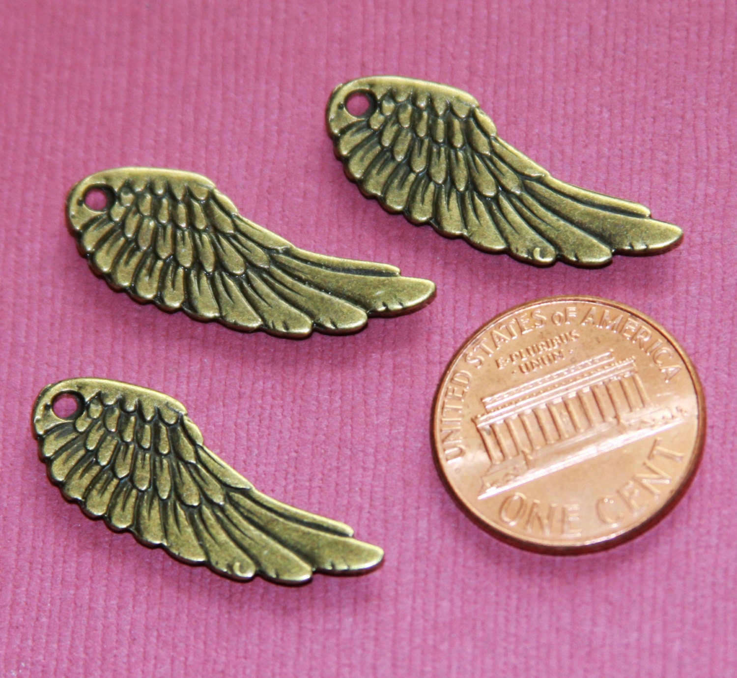 10 Pcs of Antique Brass Angel Wing 22x10mm - Etsy