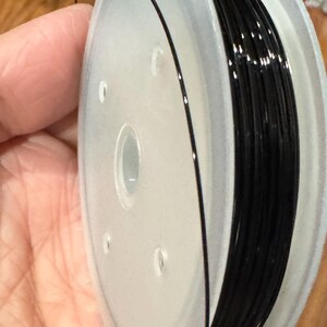 25ft Spool Copper Beading Wire 24 Gauge Black Color - Etsy