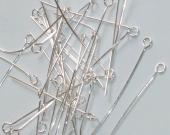 Flat Loop Eye Pins Choose From Sterling Silver Copper - Etsy