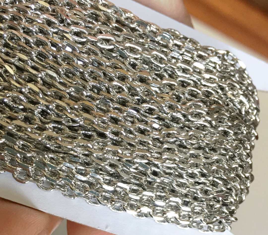 10 Ft Antique Silver Fancy Chain , Antique Silver Chain 3.8x2.8mm - Etsy