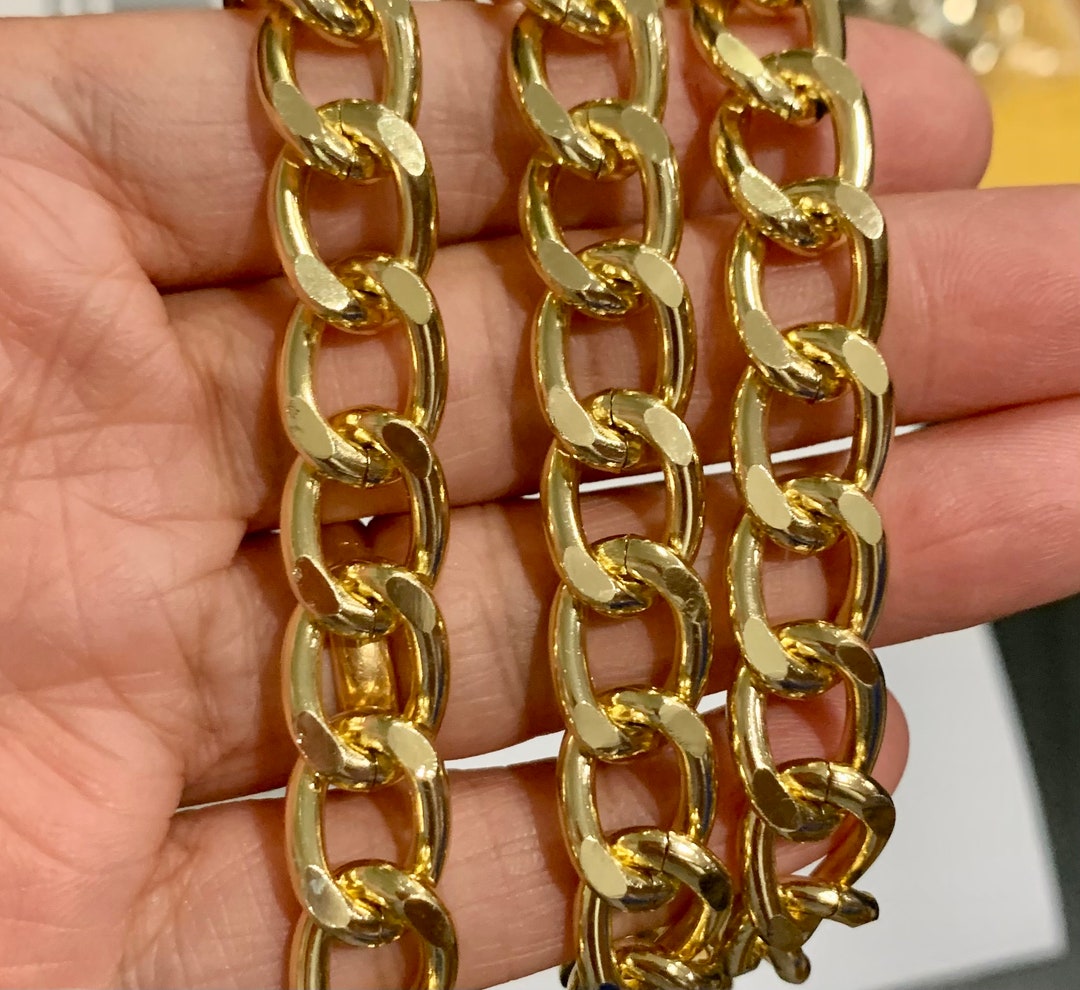 5 Ft Extra Large Aluminum Curb Open Link Chain 15x11mm Gold Color - Etsy
