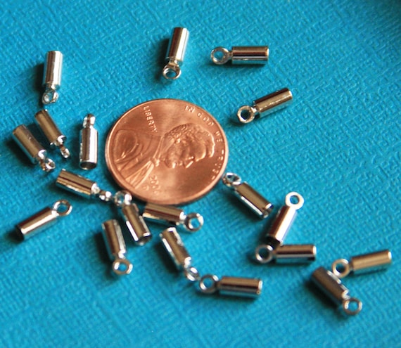 50 End Caps With Loop 7.5x3mm | Etsy