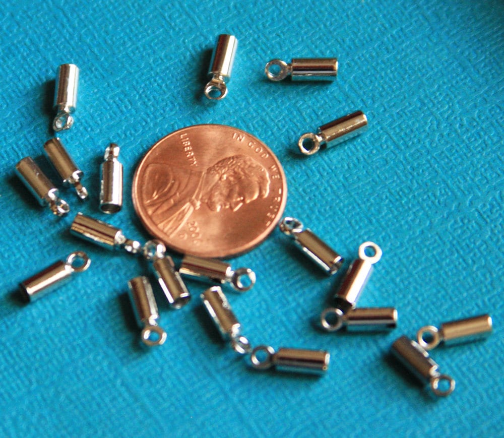 50 End Caps With Loop 7.5x3mm - Etsy