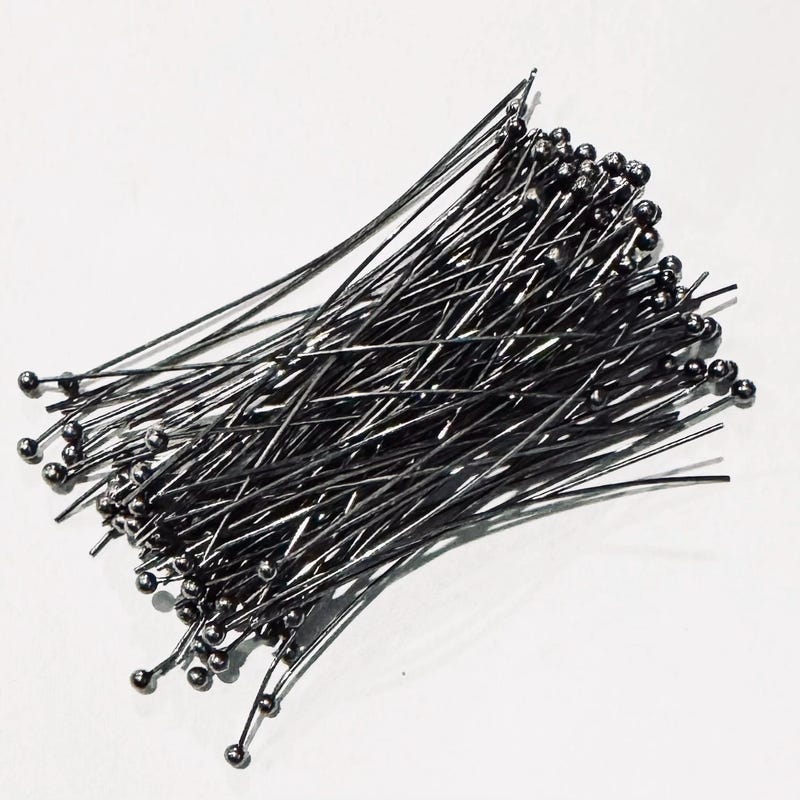 Black Head Pins - Etsy