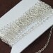 32 Ft Spool Silver Plated Tiny Flat Soldered Cable Chain 2mm, Bulk ...