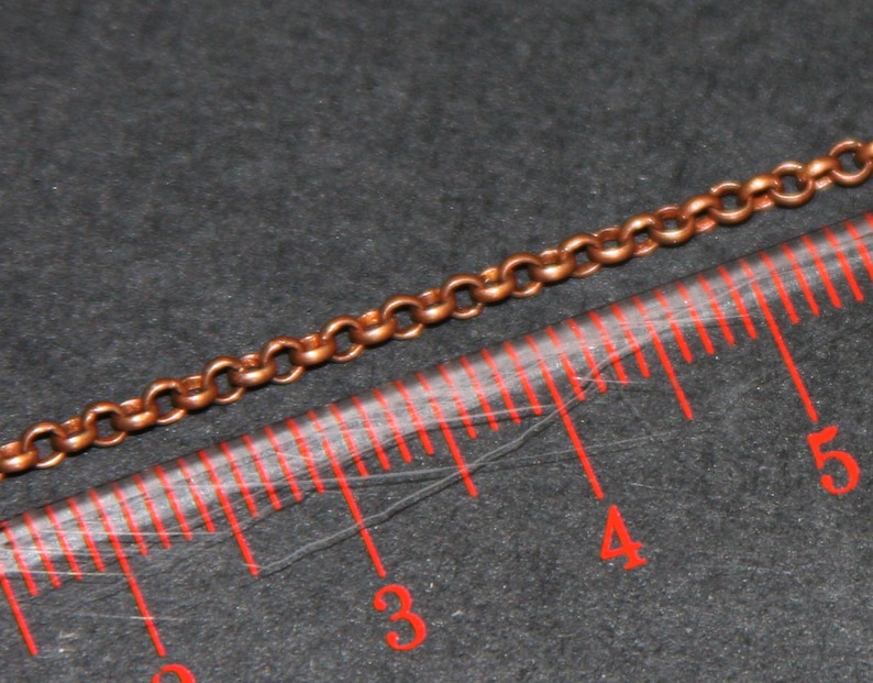 32ft Antique Copper Finished Rollo Chain 2mm Solder Links Red - Etsy