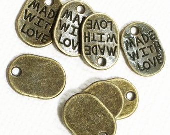 Antique Brass Charm | Etsy