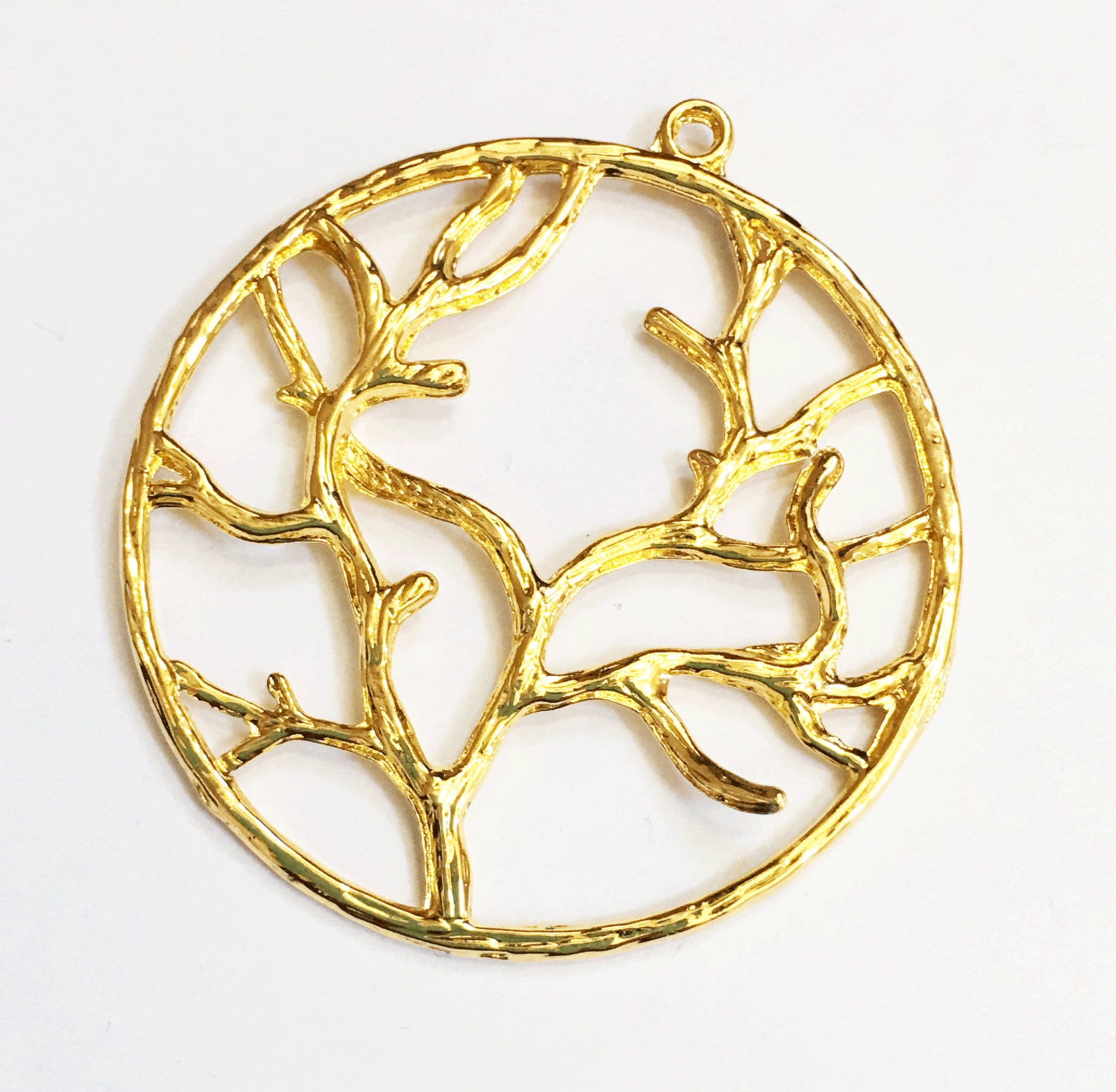 6 Pcs Gold Tone Tree of Life Pendant 40mm - Etsy