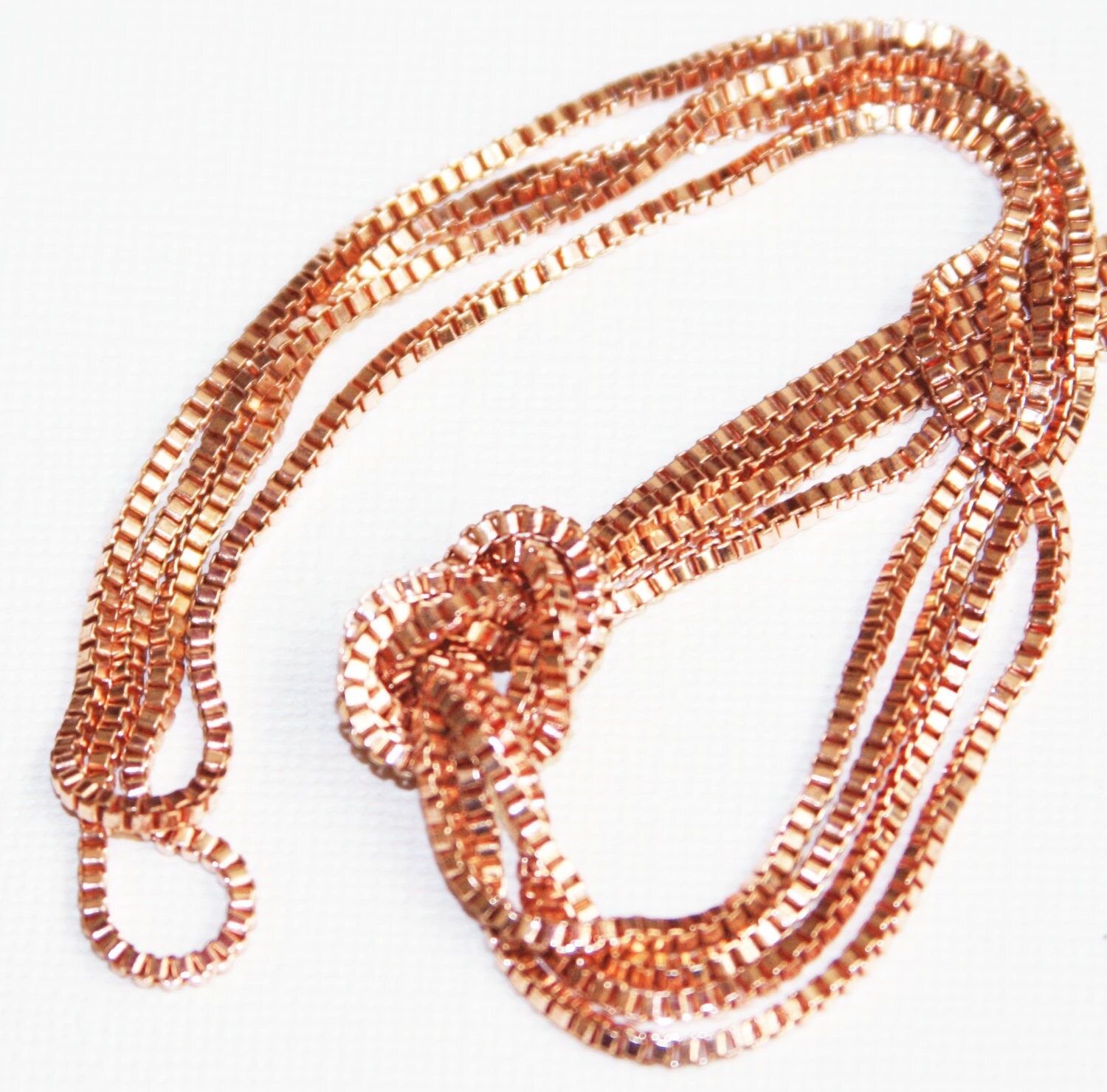 10ft Rose Gold Plated Box Chain 2mm Beading Chain - Etsy