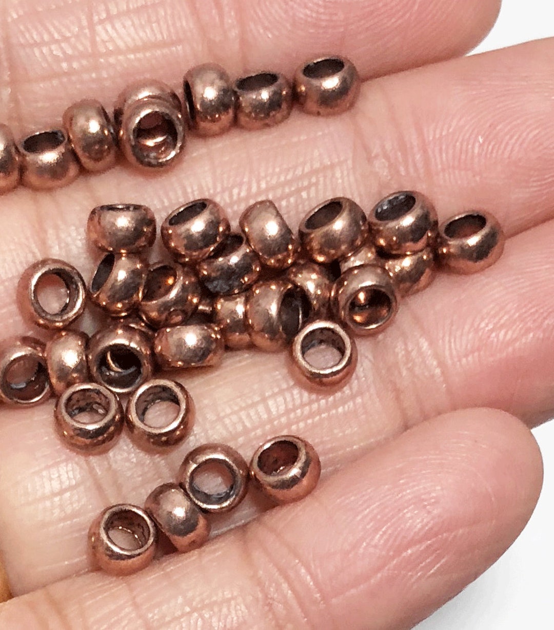 Bulk Antique Copper Roundel Spacer Beads: 3 X 5mm Zinc Alloy - Etsy
