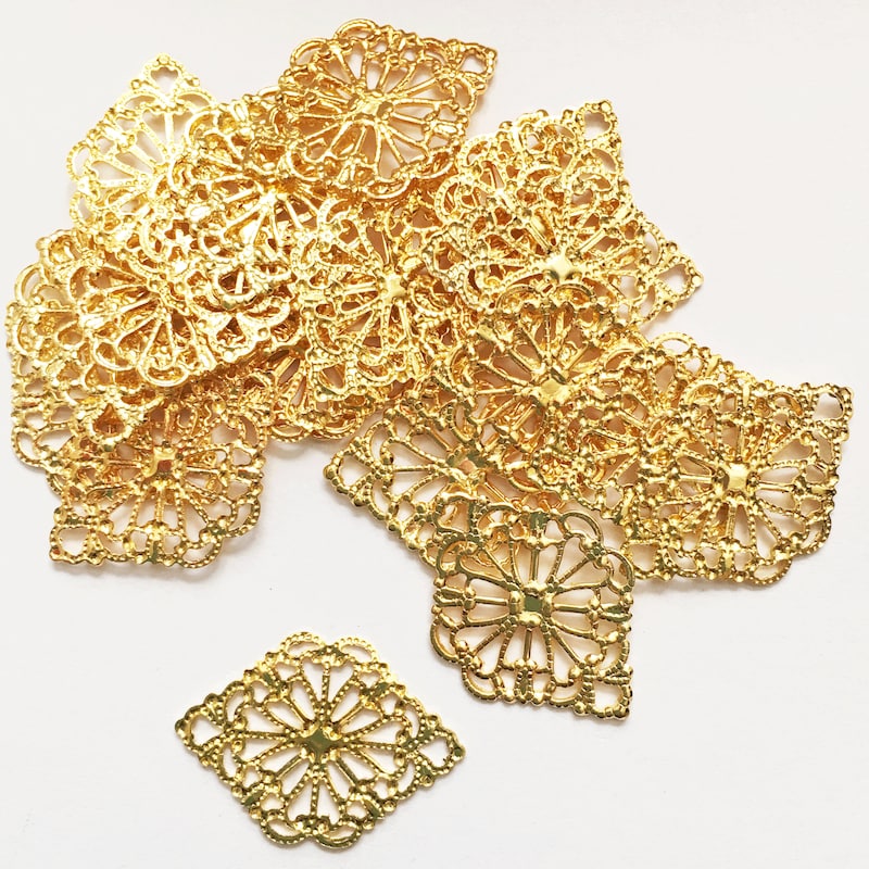 Gold Filigree - Etsy
