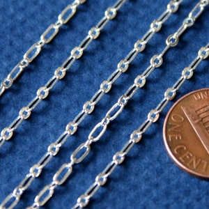 32 Ft Spool Silver Plated Long and Short Chain 4x2mm - Soldered Links ...