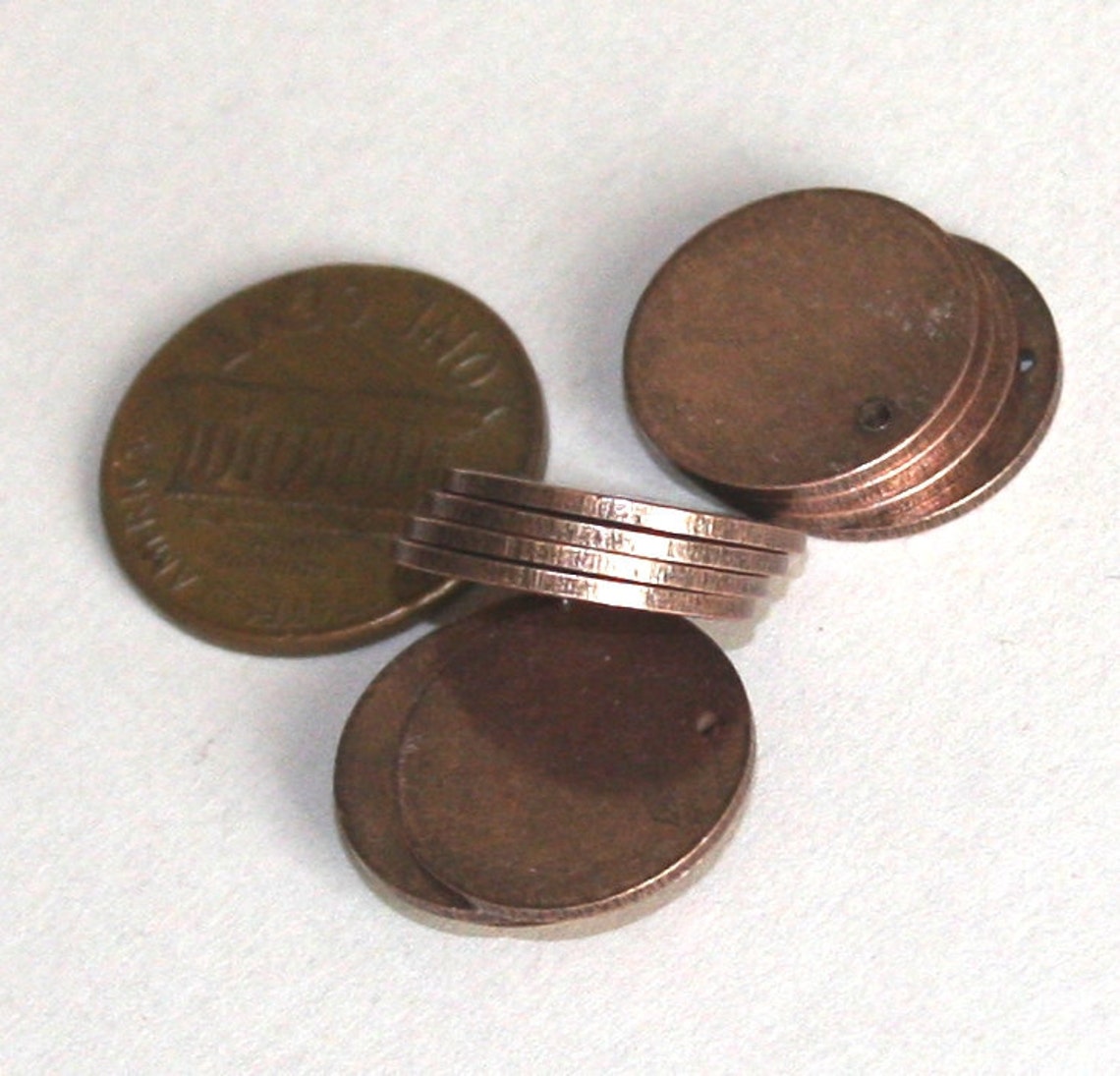 25 Pcs Antique Copper Coin Disc 15mm 1mm Thick - Etsy