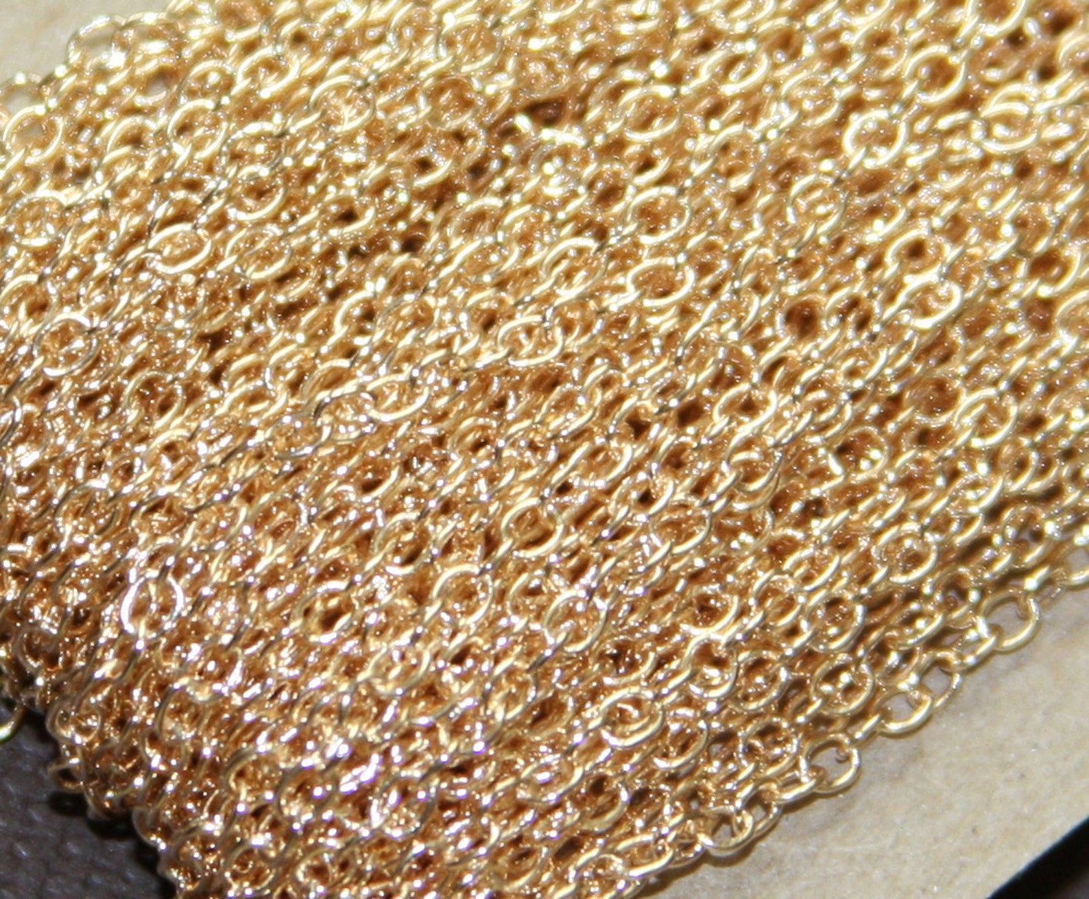 32 Ft Gold Plated Small Cable Chainround Cable Chain 2x2.5mm - Etsy