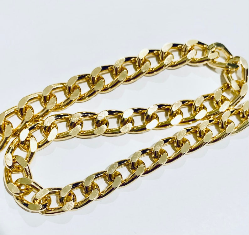 5 Ft Large Aluminum Curb Open Link Chain 14x10mm Gold Color - Etsy