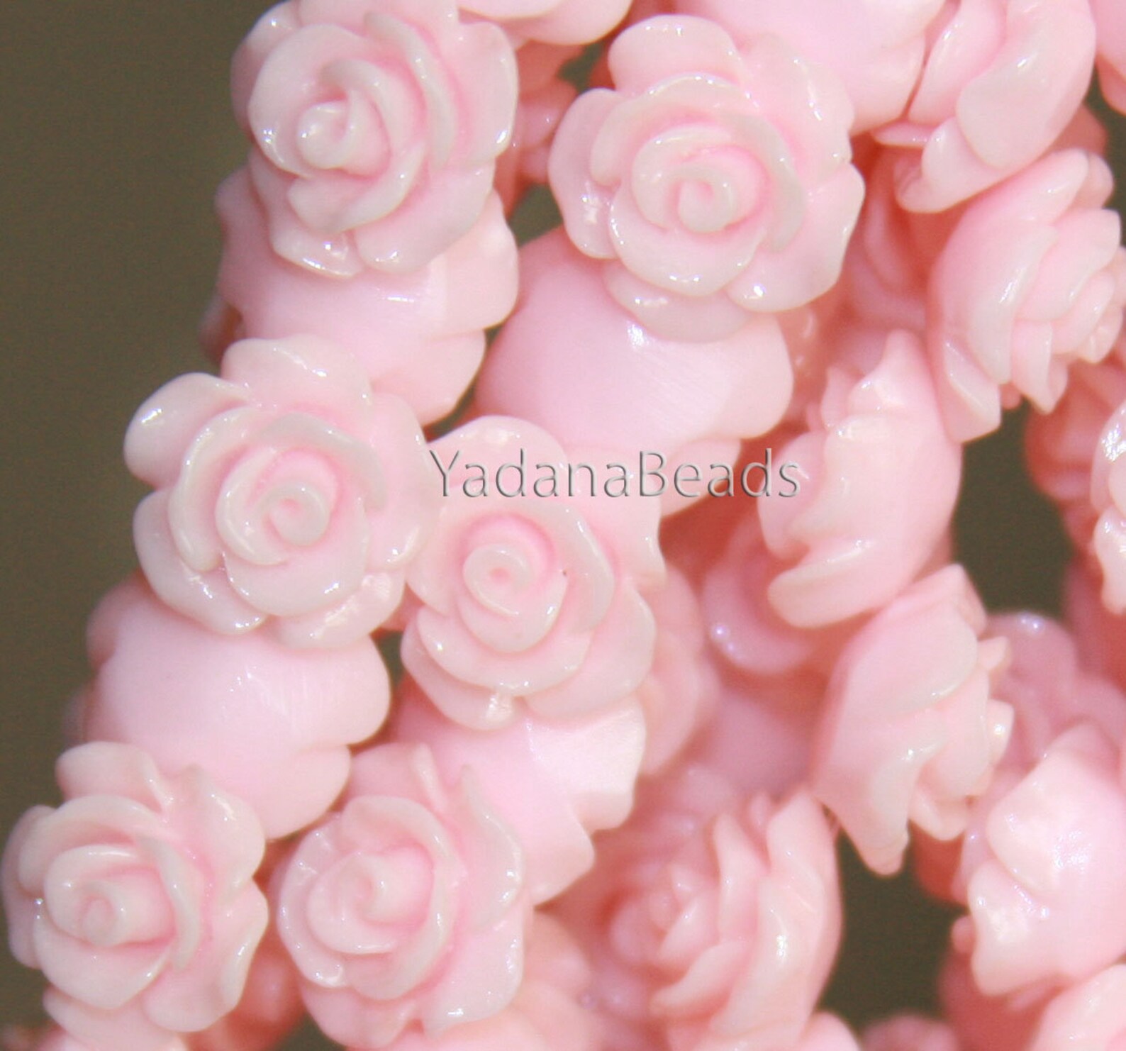 10 Pcs Resin Flower Bead 10mm Light Pink Color - Etsy