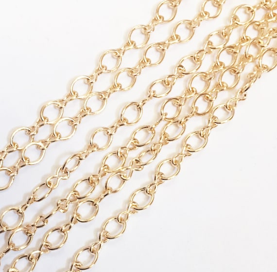 15ft Light Gold Color Chain Gold Plated Steel Large Figure 8 - Etsy