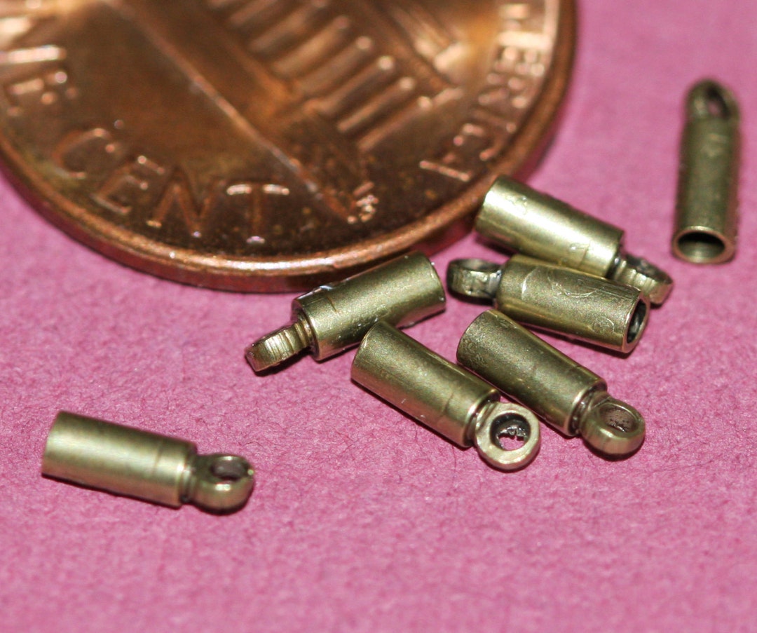50 Pcs Antique Brass End Cap With Loop for 7.5x3mm - Etsy