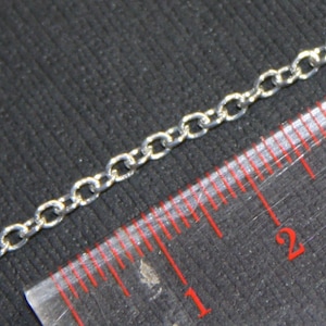 32 Ft Antiqued Silver Finished Chain,round Cable Chain 2x3mm, Small ...