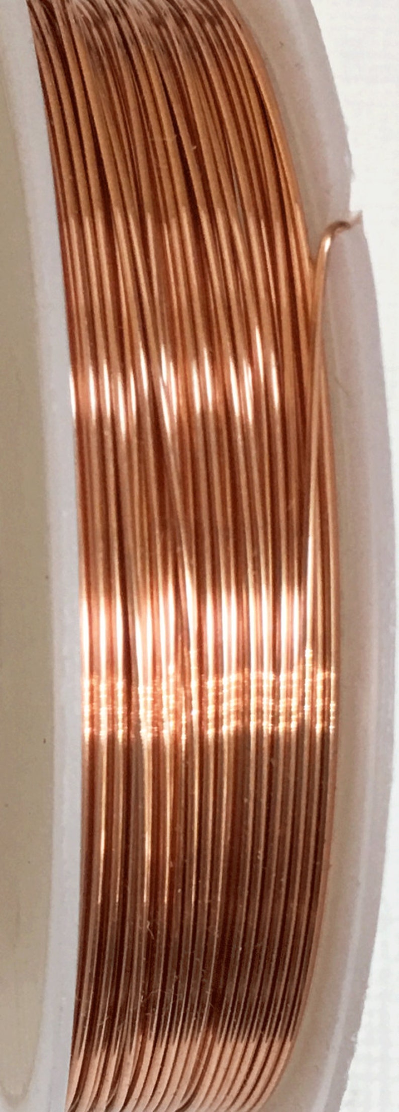 25ft spool Copper beading wire 24 gauge | Etsy