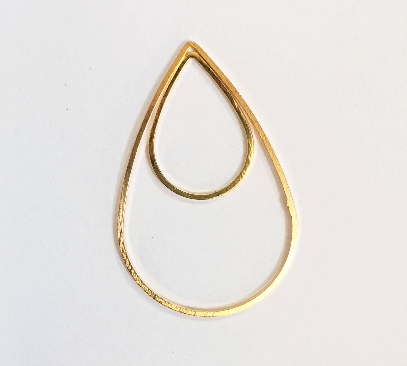 Bulk 100 Pcs Antique Brass Double Sided Teardrop Connector Etsy