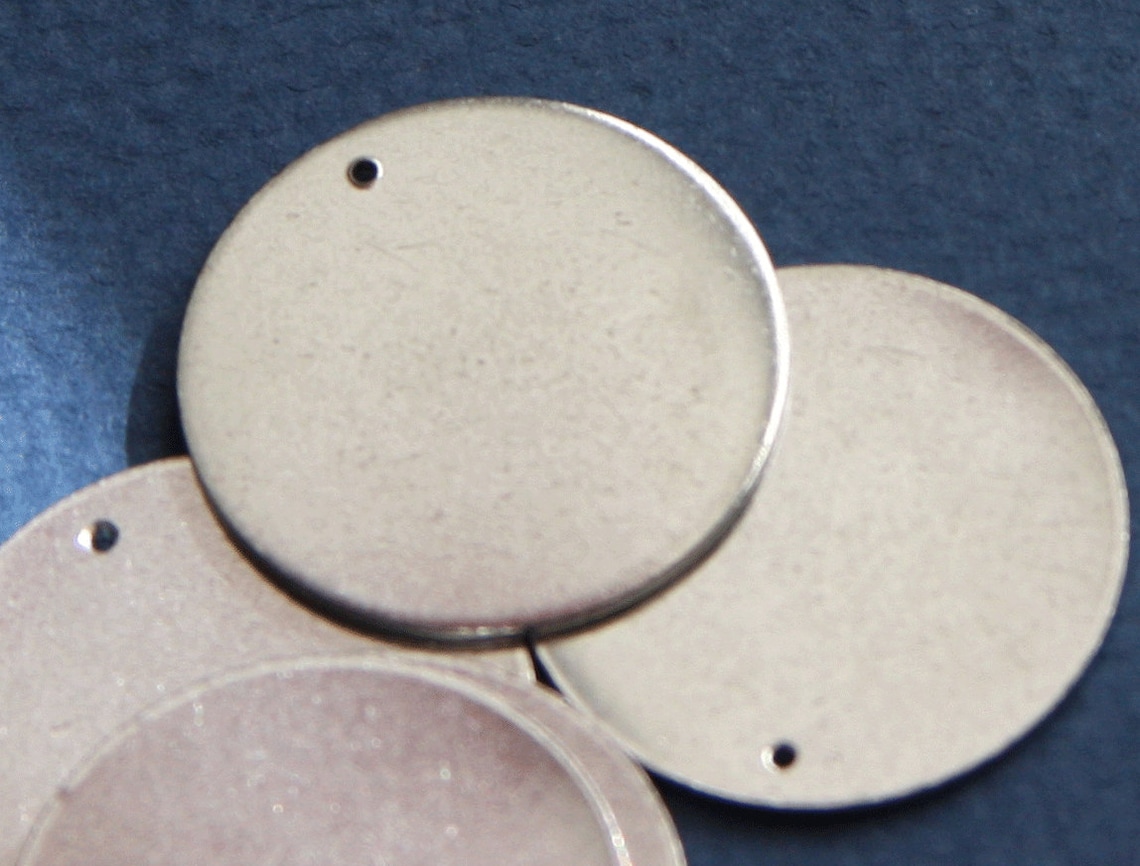 10 Pcs of Stainless Steel Flat Coin Disc 25mm - Etsy