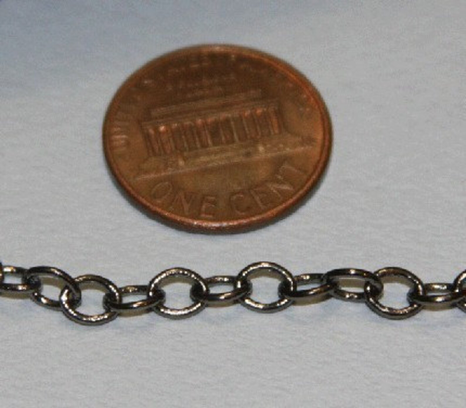 3ft SAMPLE Chain Gunmetal Round Cable Chain 4x5mm Soldered - Etsy