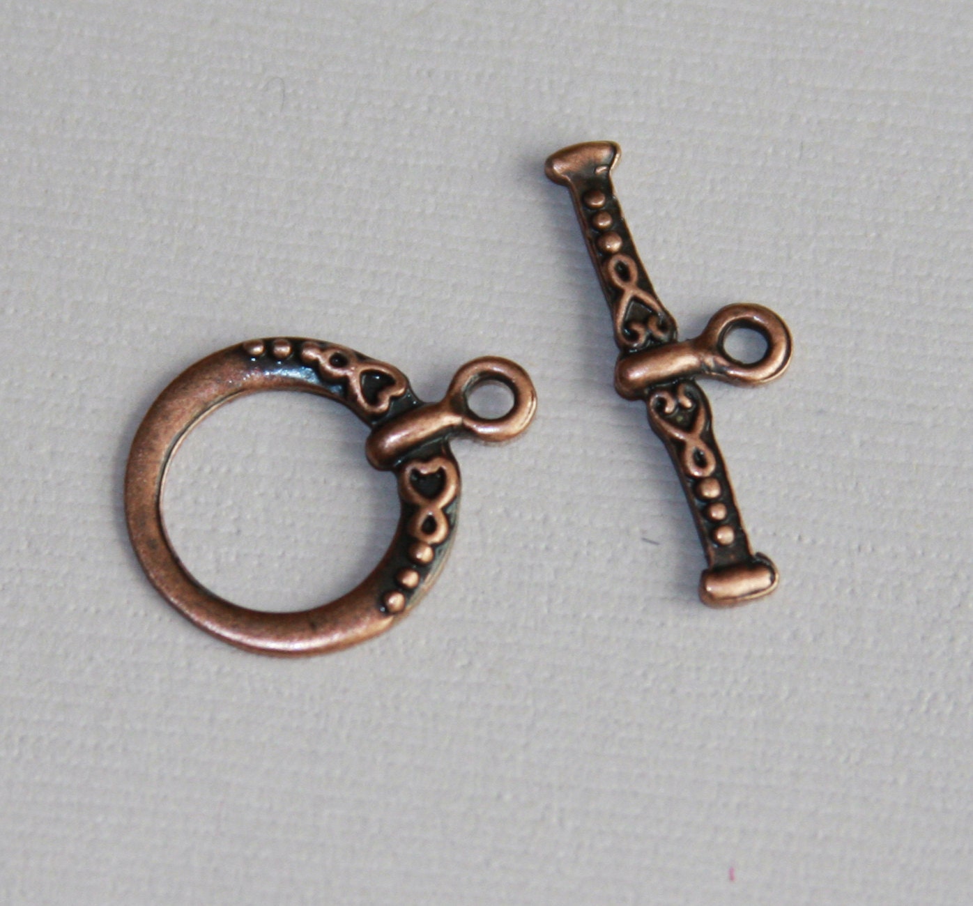 10 Sets of Antiqued Copper Fancy Toggle Clasps 18x15mm - Etsy