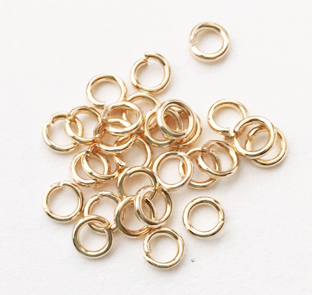 200 Pcs of Gold Color Jumprings 5mm,18 Gauge, Open Jumprings, Light ...