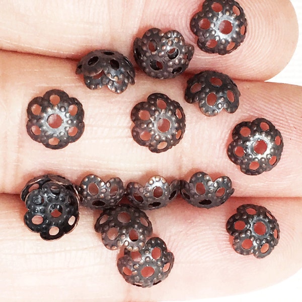 Filigree Bead Caps - Etsy