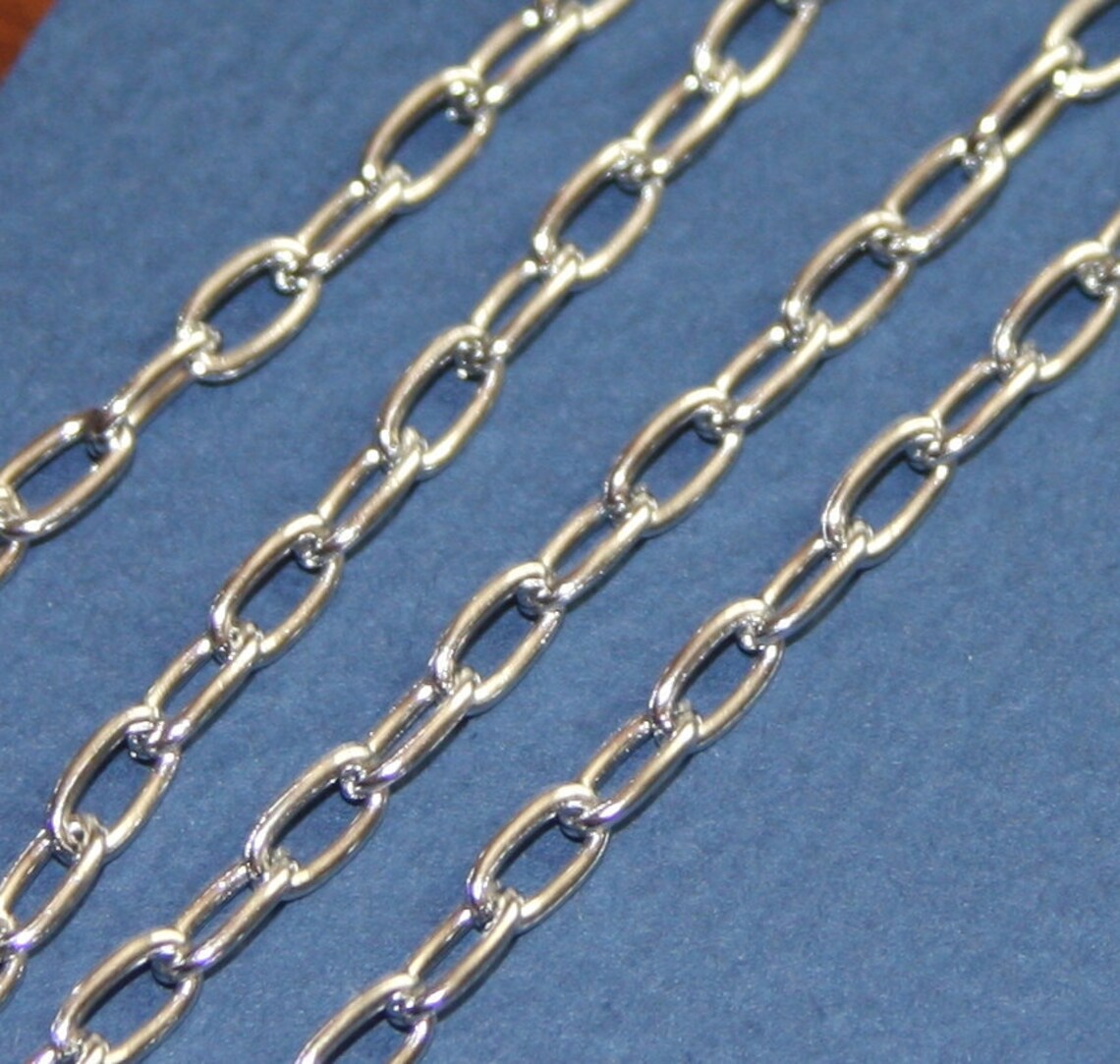 Surgical Stainless Steel Drawn Cable Chain 3.5x7mm 30ft - Etsy