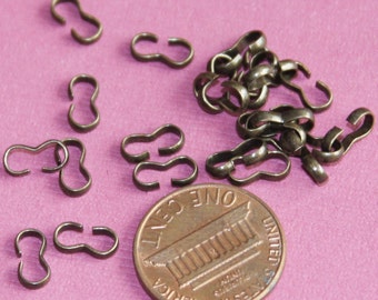 50 Silver Plated 3 Shape Connector Link - 8x4mm - Etsy