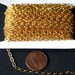3ft SAMPLE Chain of Gold Plated Long and Short Chain 4x2mm, Gold Chain ...