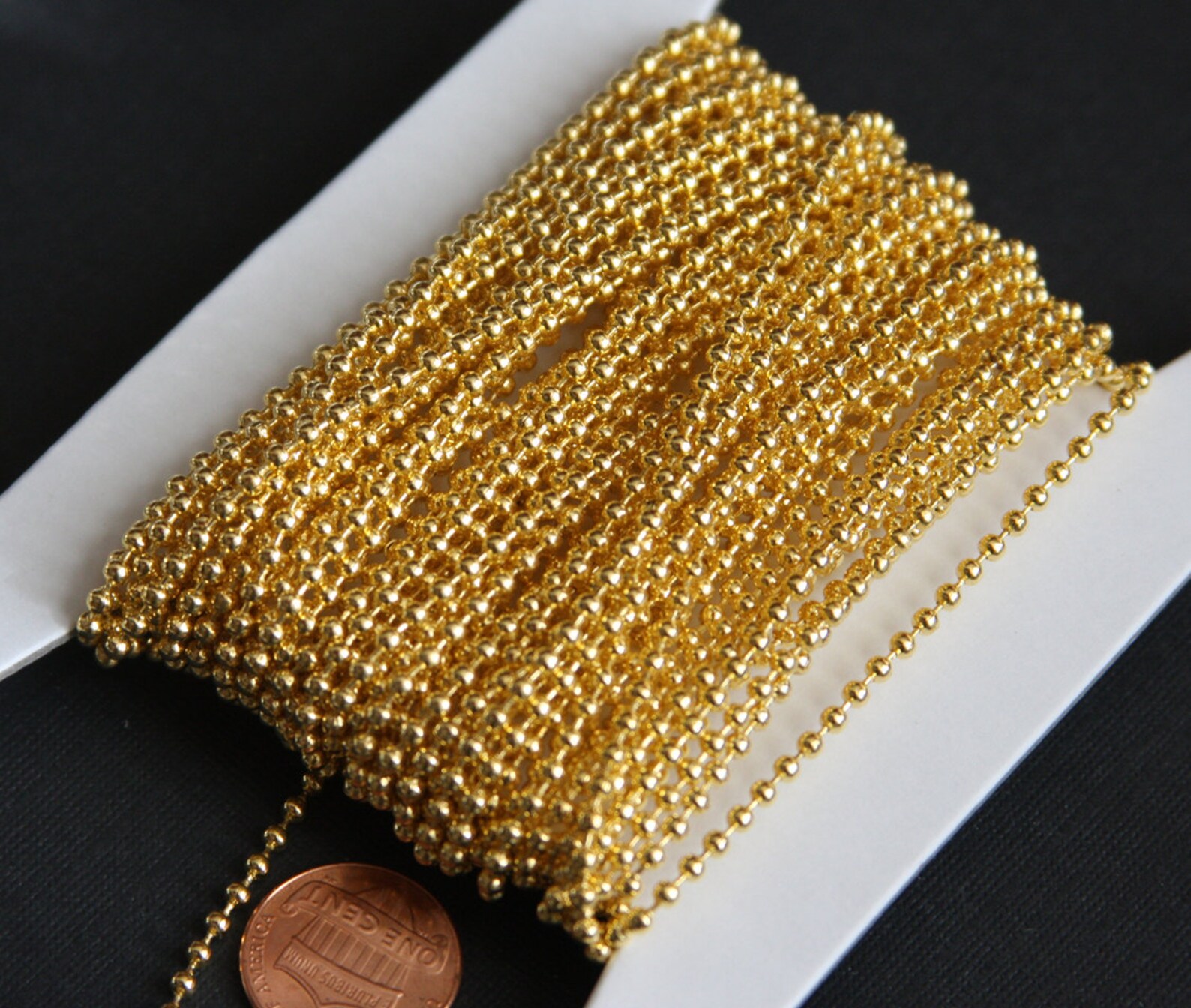 Special Sales: 32 Ft Spool Gold Plated Ball Chain 2.4mm - Etsy
