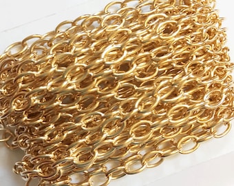 15ft Red Copper Finished Over Iron Large Cable Chain 6.5x4mm | Etsy