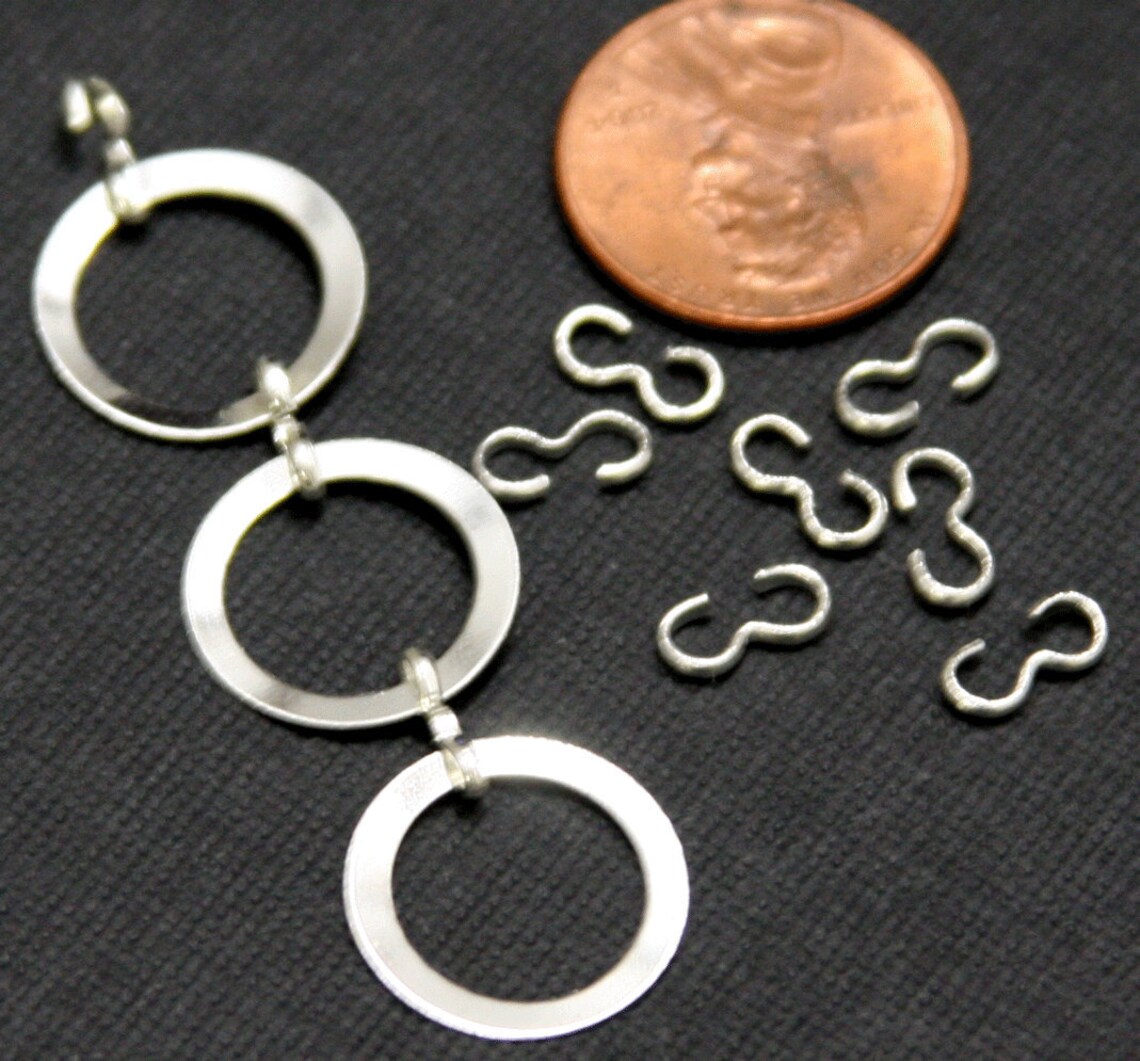 50 Pcs Silver Plated Smooth Donut Circle Links 15mm - Etsy