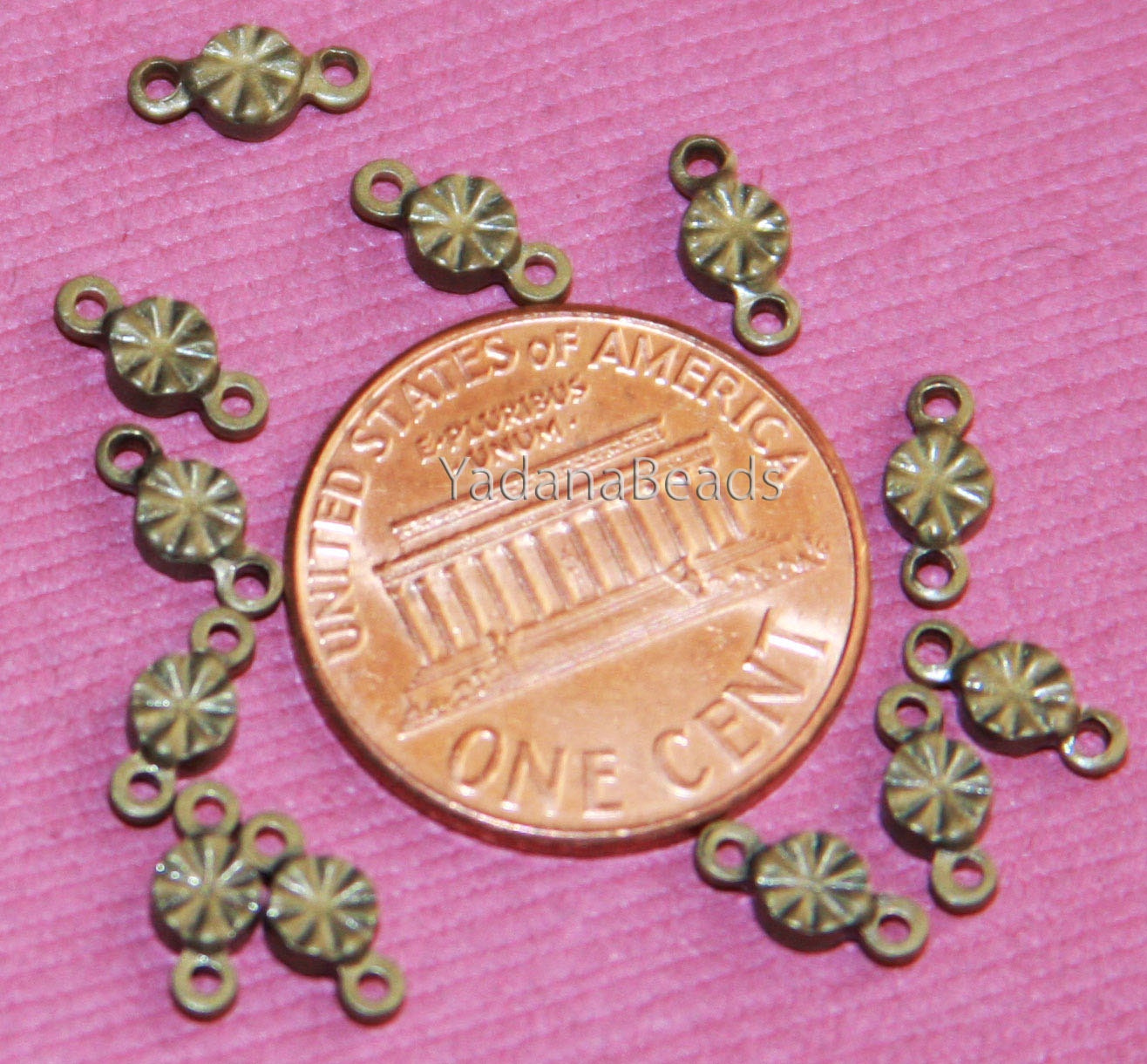 50 Pcs Antique Brass Texture Connector 8x4mm - Etsy