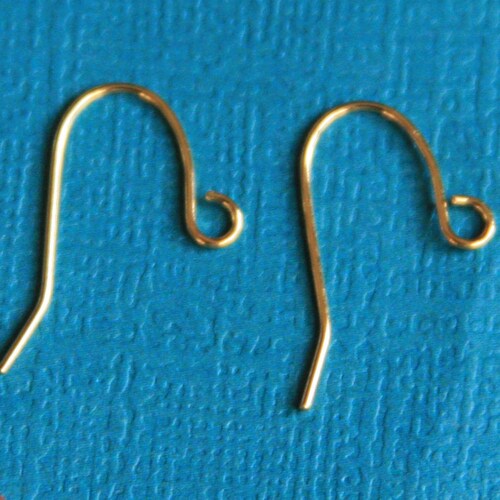 10 Pcs Gold Color Earrings Hook 32x14mm Gold Leaf Shape - Etsy