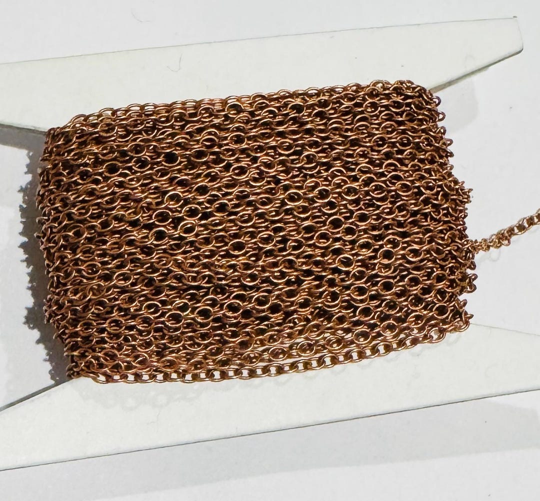 10 Ft Antiqued Copper Plated Round Cable Chain 2x1.5mm - Etsy