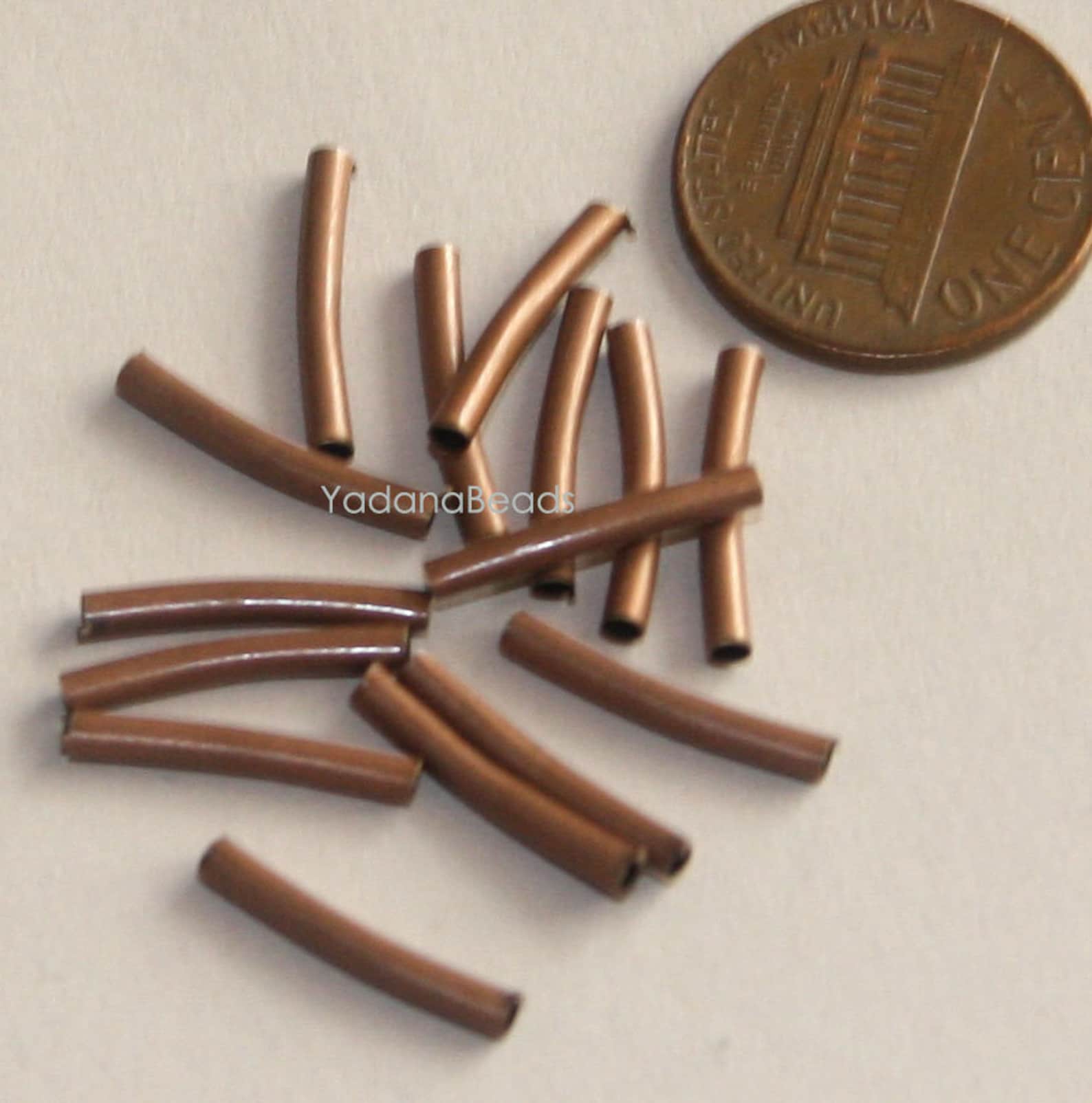 90 Pcs Antique Copper Hollow Tube 2x15mm | Etsy