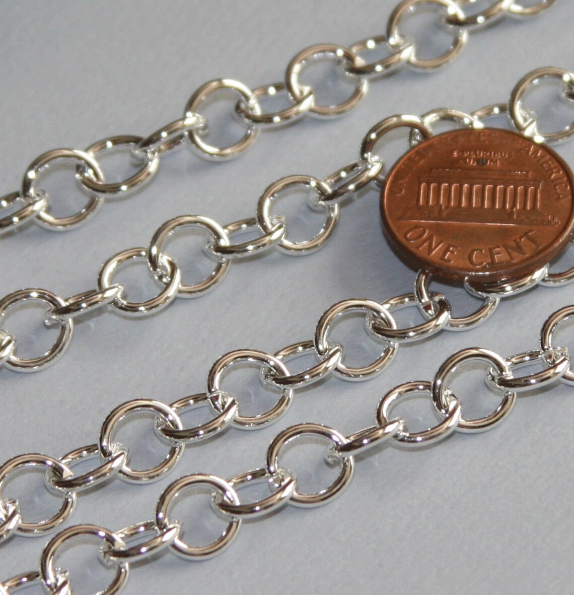 10ft Gold Plated Round Cable Chain 7mm - Etsy