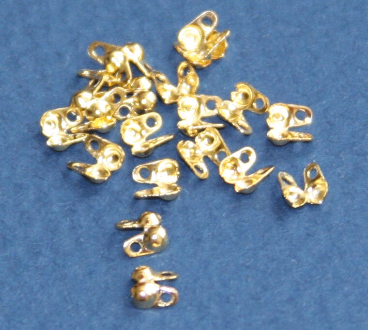 100 Pcs Gold Plated Ball Chain End Connector 4x2mm for 1.5mm - Etsy
