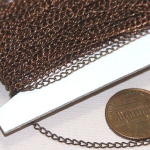 Special Sale 32 Ft Spool Antiqued Copper Plated Curb Chain 1.8x2.8mm ...