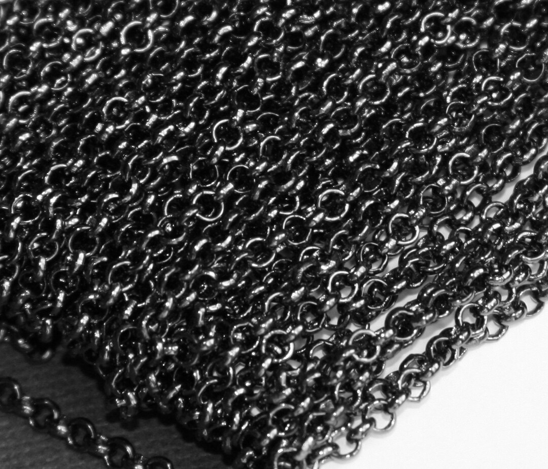 32ft Gunmetal Plated Rollo Chain 3.1 Mm Solder Links - Etsy