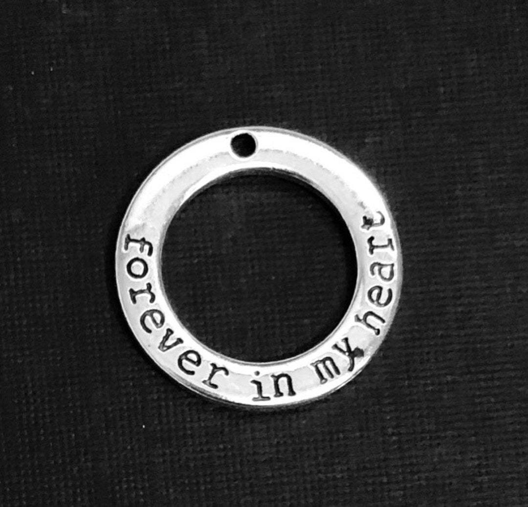 Antique Silver Donut Pendant: Zinc Alloy Charm (29mm) - Etsy