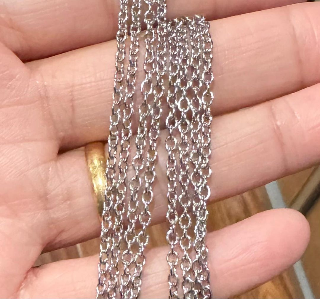 100 Ft Stainless Steel Small Cable Chain 2X 2.5mm - Etsy