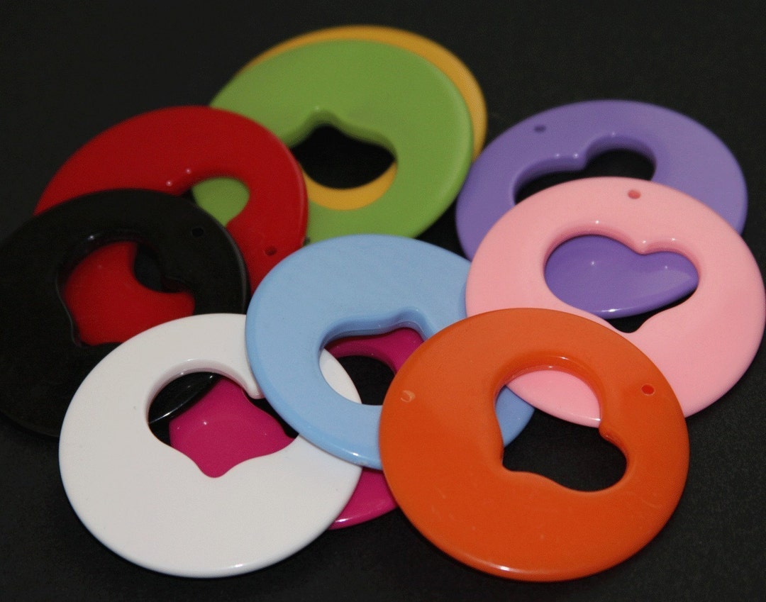 5 Pairs Assorted Acrylic Lucite Heart Drops 50mm - Etsy