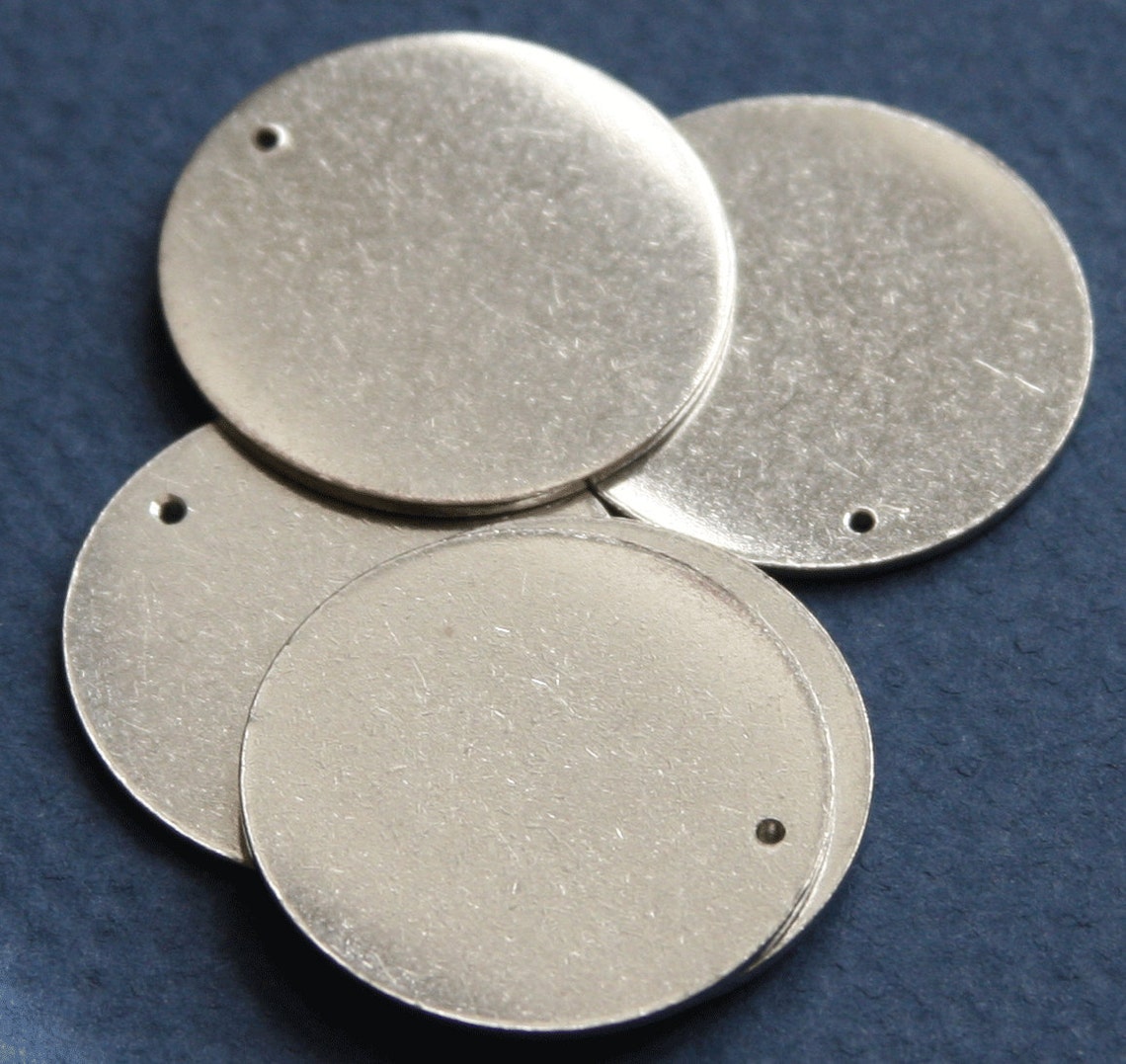 10 Pcs of Stainless Steel Flat Coin Disc 25mm - Etsy