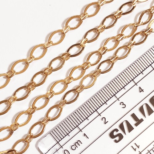 Bulk 45ft Light Gold Color Chain Gold Plated Steel Large - Etsy